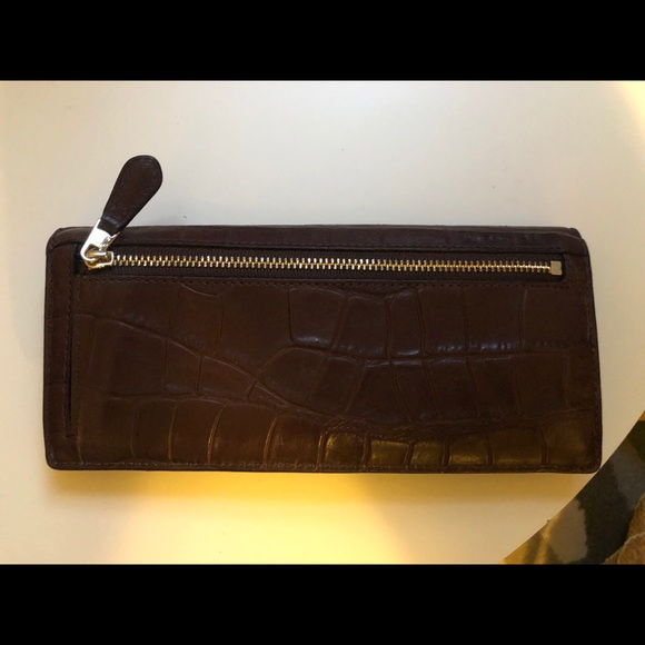 Coach | Bags | Coach Leather Wallet Deep Purple | Poshmark